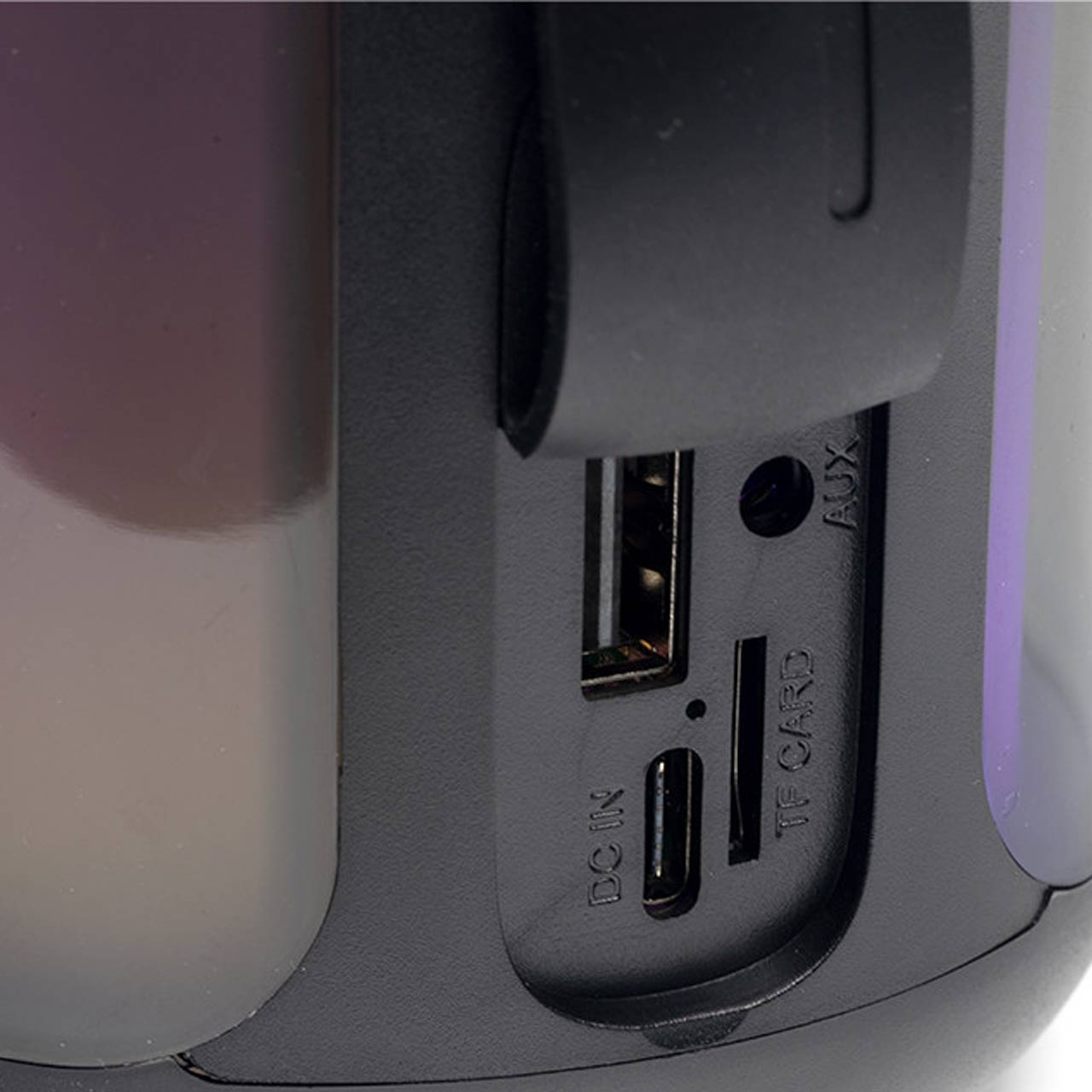 اسپیکر شیشه ای شارژی قابل حمل RGB مدل HISKA B44 آکبند - فروشگاه کافه ستوک