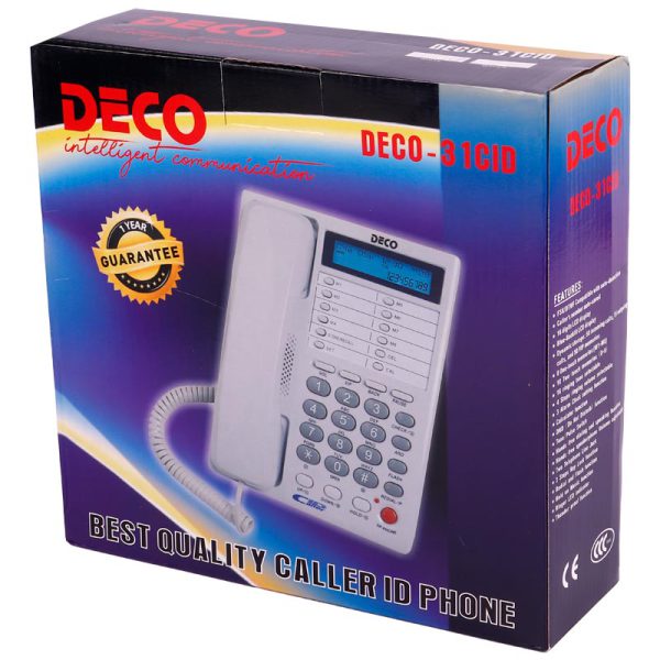 تلفن رومیزی دکو DECO 31CID اکبند - فروشگاه کافه ستوک