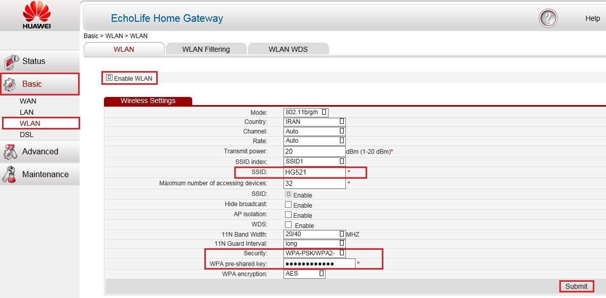 مراحل آموزش و تنظیم کانفیگ مودم هواوی مدل huawei hg655b - فروشگاه کافه ستوک
